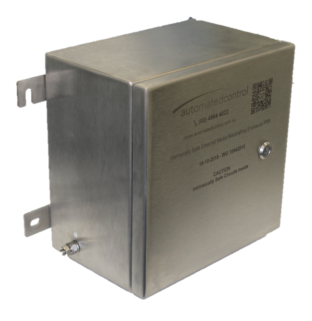 Intrinsically Safe Ethernet Media Marshalling Enclosure IP66 - 18-10 ...